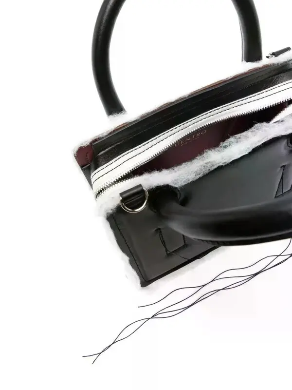 DENTRO Mini Otto Leather Tote Bag - Black