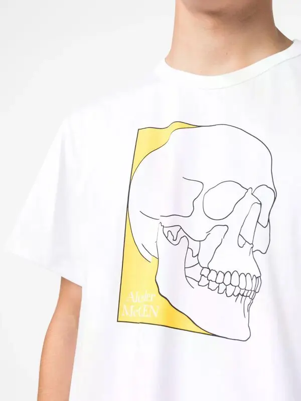Alexander McQueen Skull-print Cotton T-shirt