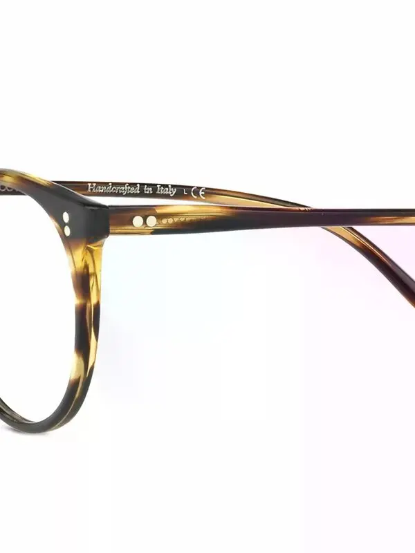 Oliver Spencer O'malley Round-frame Glasses - Black