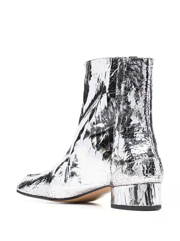 MAISON MARGIELA Tabi Mirror-effect Ankle Boots