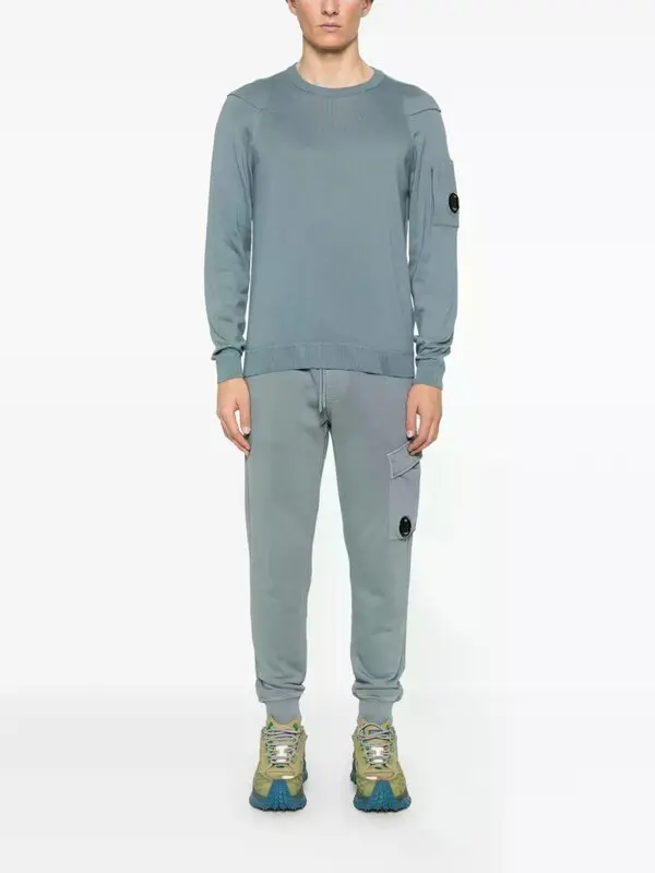 C.P. COMPANY Lens Detail Crew Neck Sweater