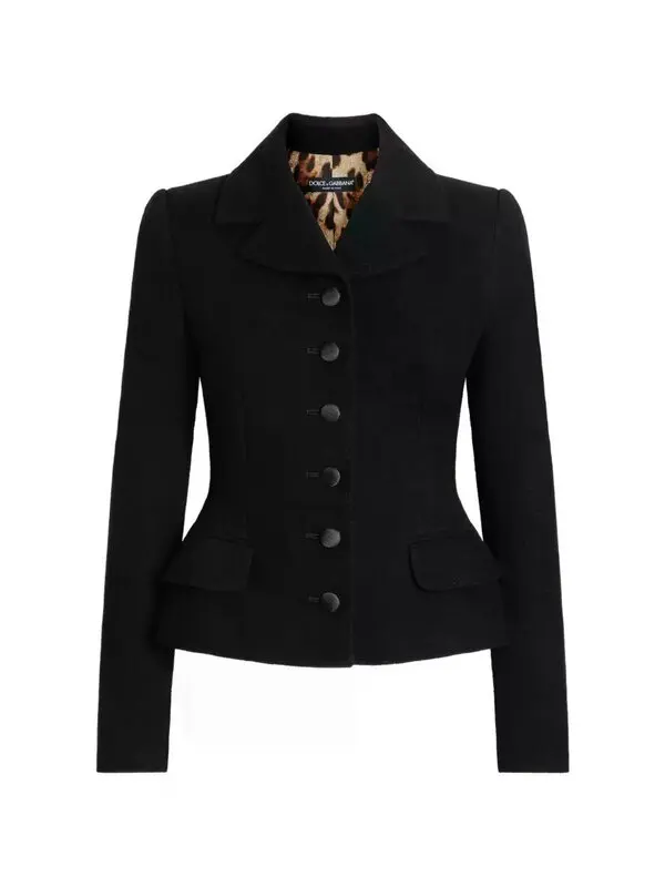 Dolce & Gabbana Single-breasted Virgin Wool Blazer