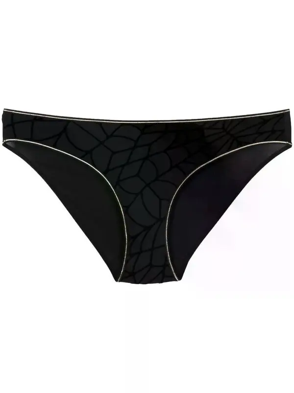 Marlies Dekkers The Adventures Velvet-detail Briefs - Black