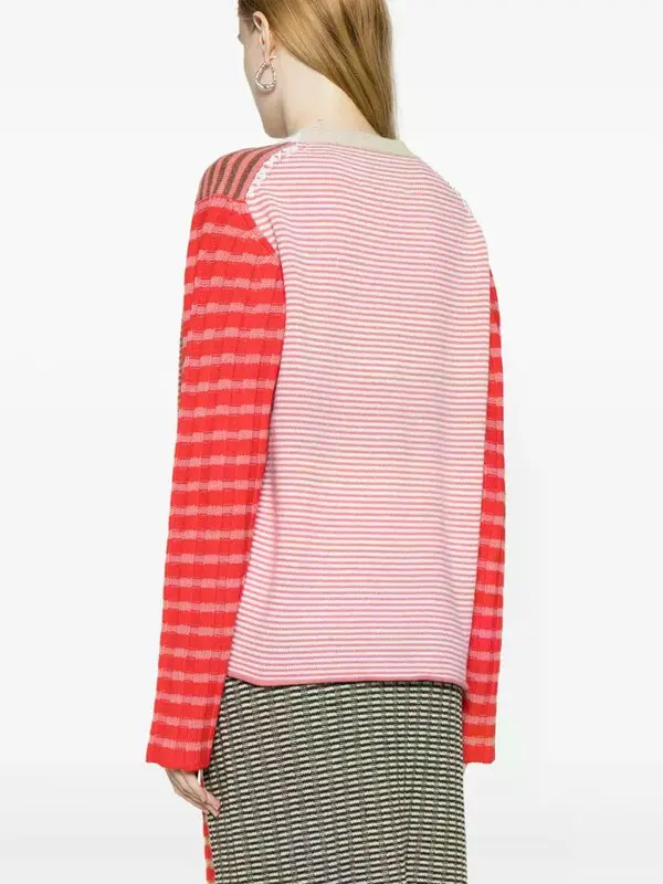 YANYAN Striped V-neck Cardigan