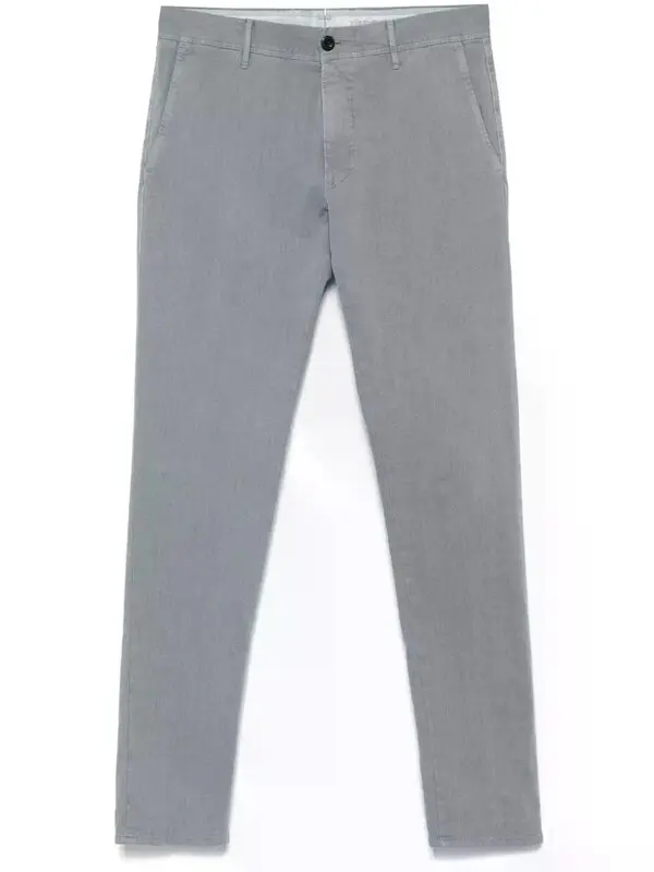Incotex Twill Tapered Trousers - Blue