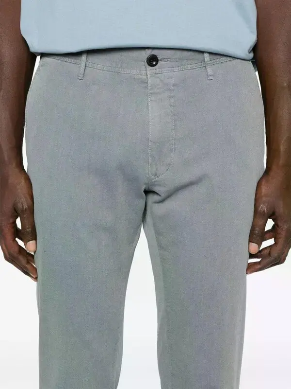 Incotex Twill Tapered Trousers - Blue