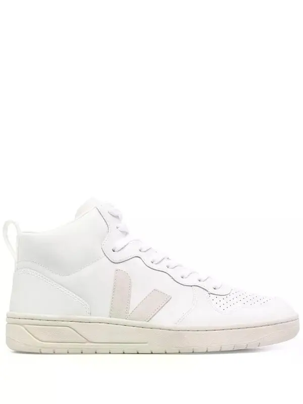 VEJA V-15 High-top Sneakers - White