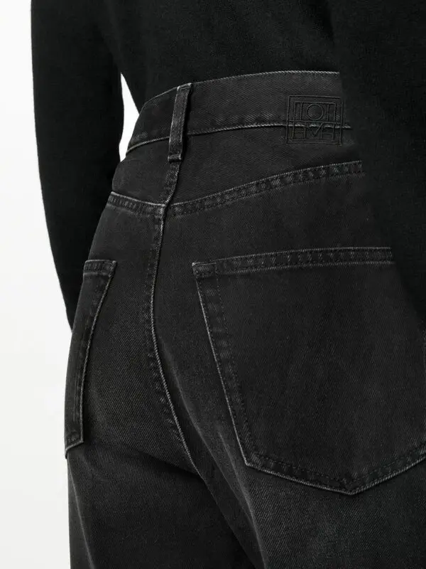 TOTEME Faded Effect Tapered-leg Jeans
