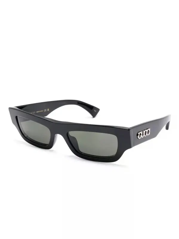 Gucci Rectangle Frame Sunglasses - Black