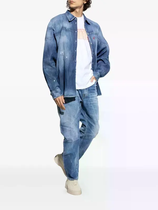 Dsquared2 Straight-leg Jeans With Whiskering Effect