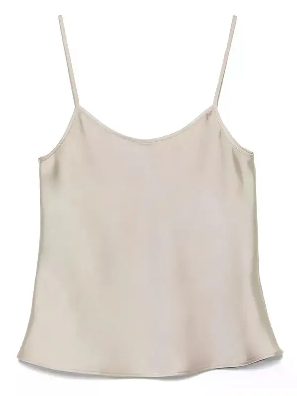 BLANCA VITA Satin Tank Top