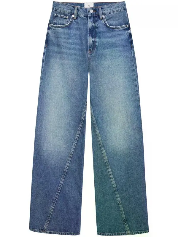 ANINE BING Brie Wide-leg Jeans - Blue