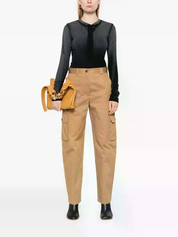 Maison Kitsuné Embroidered Logo Cargo Trousers