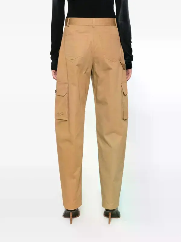 Maison Kitsuné Embroidered Logo Cargo Trousers