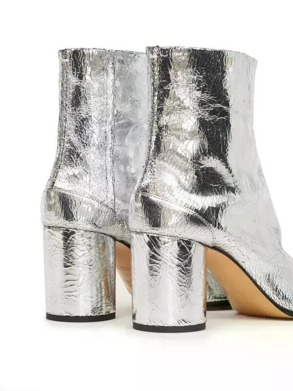 MAISON MARGIELA Tabi 80mm Mirror-effect Ankle Boots