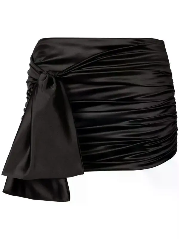 Dolce & Gabbana Mini Knot-detail Satin Skirt
