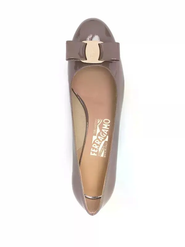FERRAGAMO Vara Block-heel Pumps