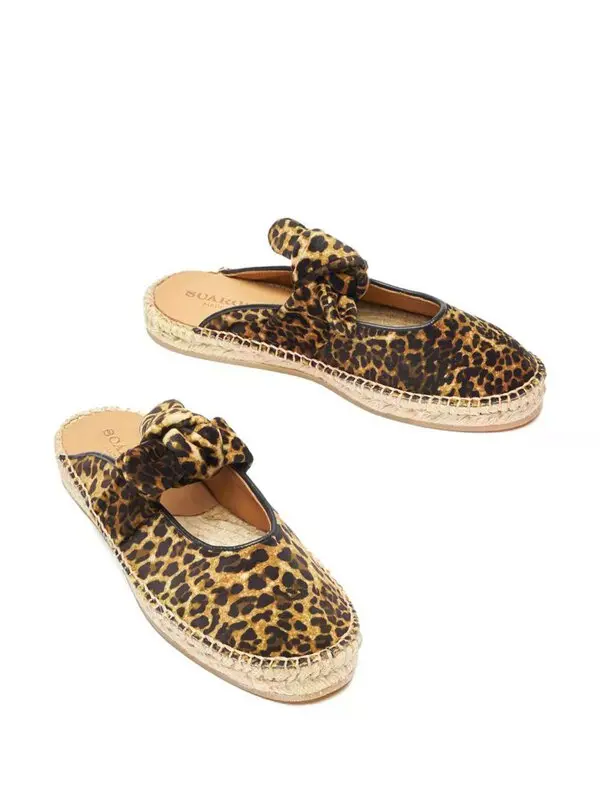 SCAROSSO Animal-print Espadrilles