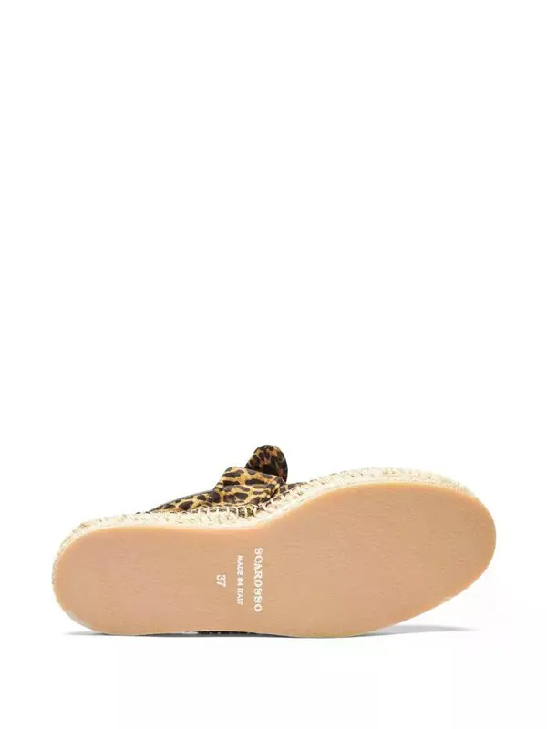 SCAROSSO Animal-print Espadrilles