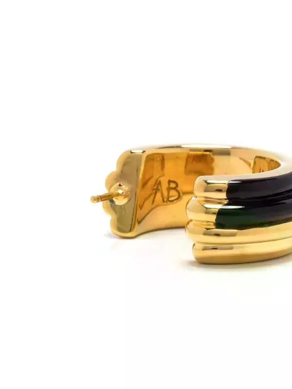 AURÉLIE BIDERMANN Stripe Hoop Earrings