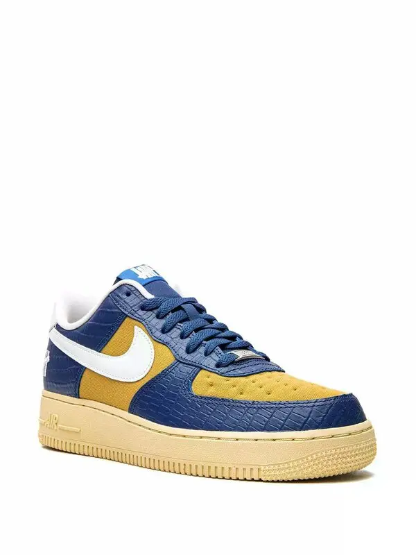 Nike X Undefeated Air Force 1 Low Croc Effect Sneakers - Blue