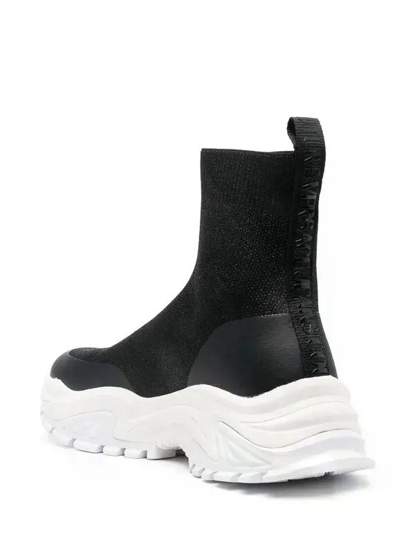 Versace Logo-print Sock-style Sneakers