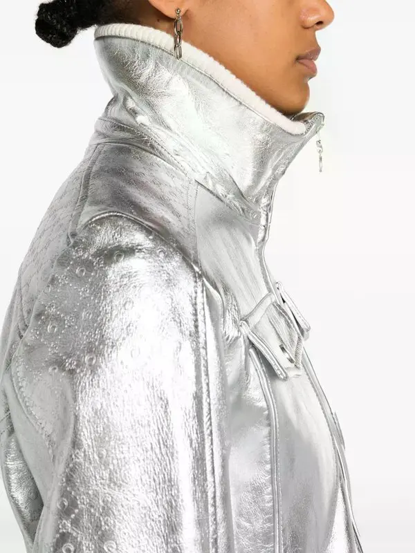 MARINE SERRE Monogram Leather Jacket