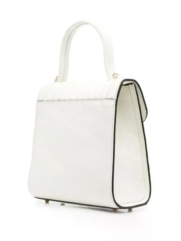 DELAGE Quilted Finish Tote Bag - White