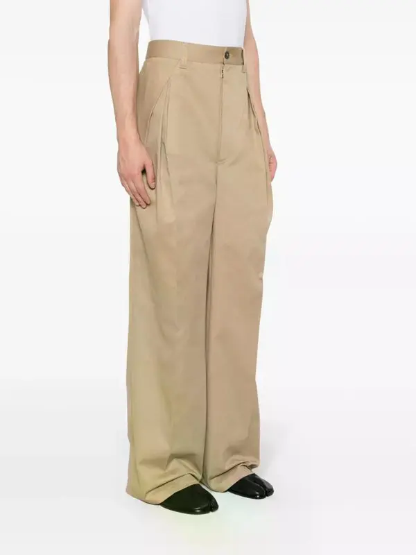 MAISON MARGIELA Four-stitch Pintuck Straight Trousers