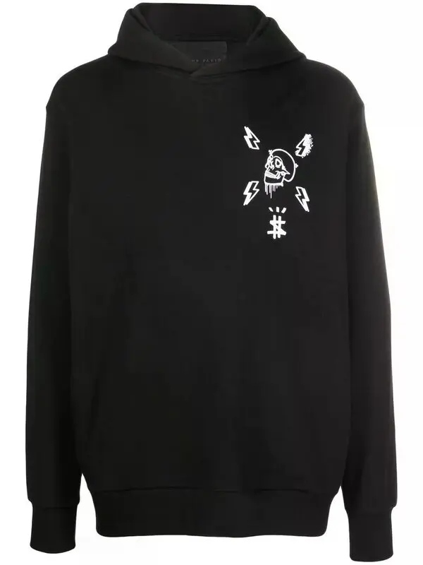 Philipp Plein Skull Graphic-print Hoodie - Black