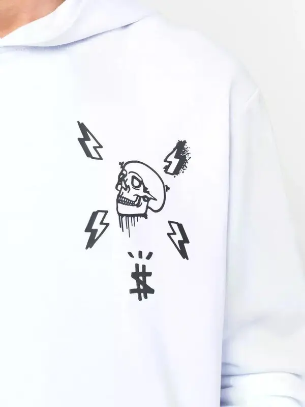 Philipp Plein Graphic-print Cotton Hoodie