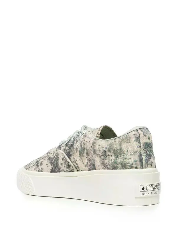 CONVERSE X John Elliott Skid Grip Printed Lace-up Sneakers - Green
