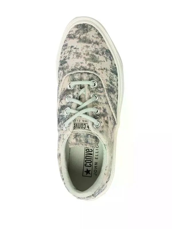 CONVERSE X John Elliott Skid Grip Printed Lace-up Sneakers - Green