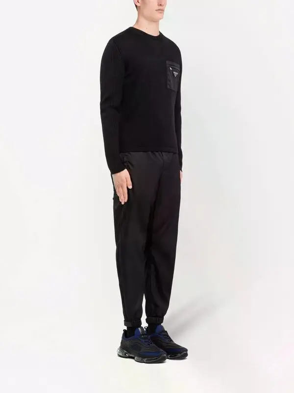 Prada Wool Jumper With Zip-fastening Pocket