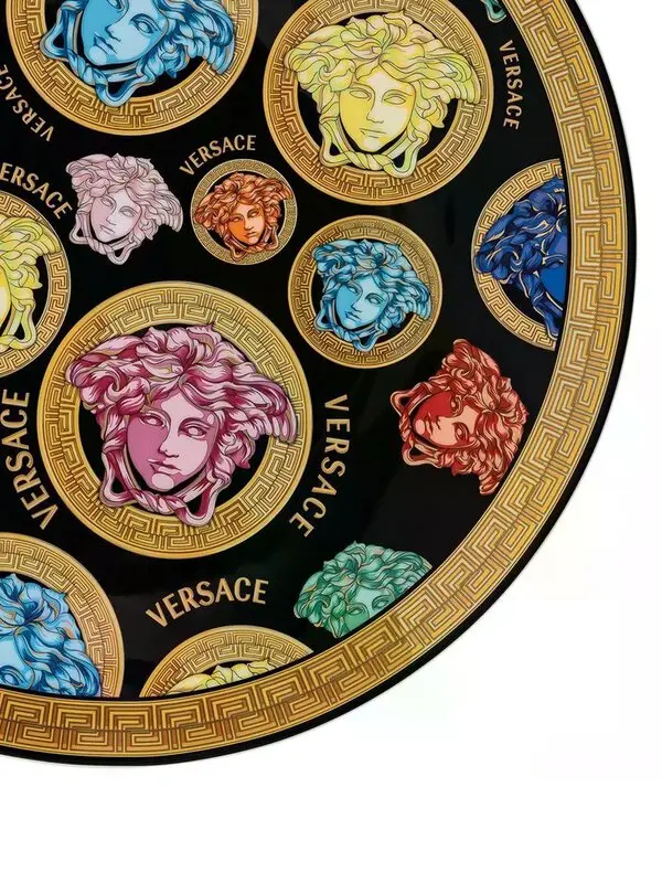Versace Medusa Amplified Service Plate - Black