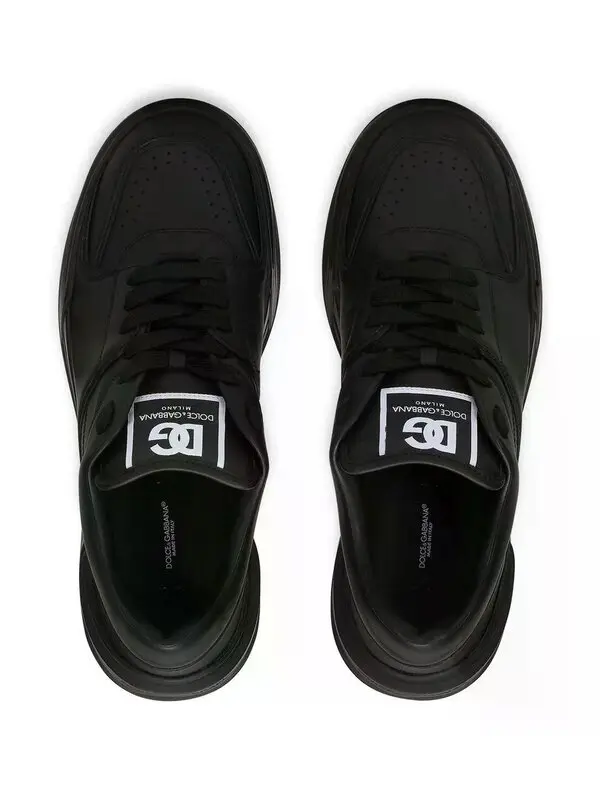 Dolce & Gabbana Roma Leather Sneakers - Black