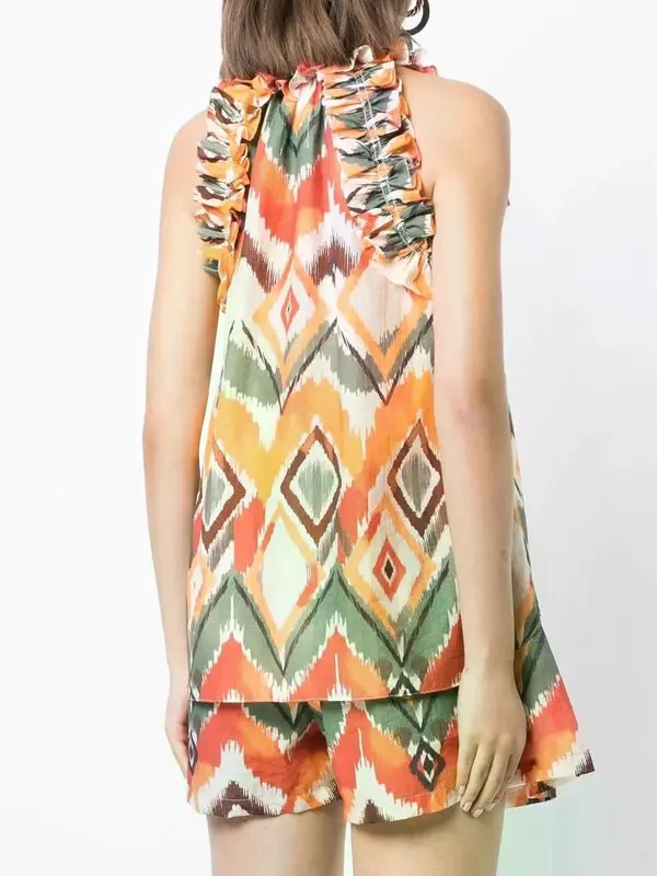 BAMBAH Geometric Sleeveless Top