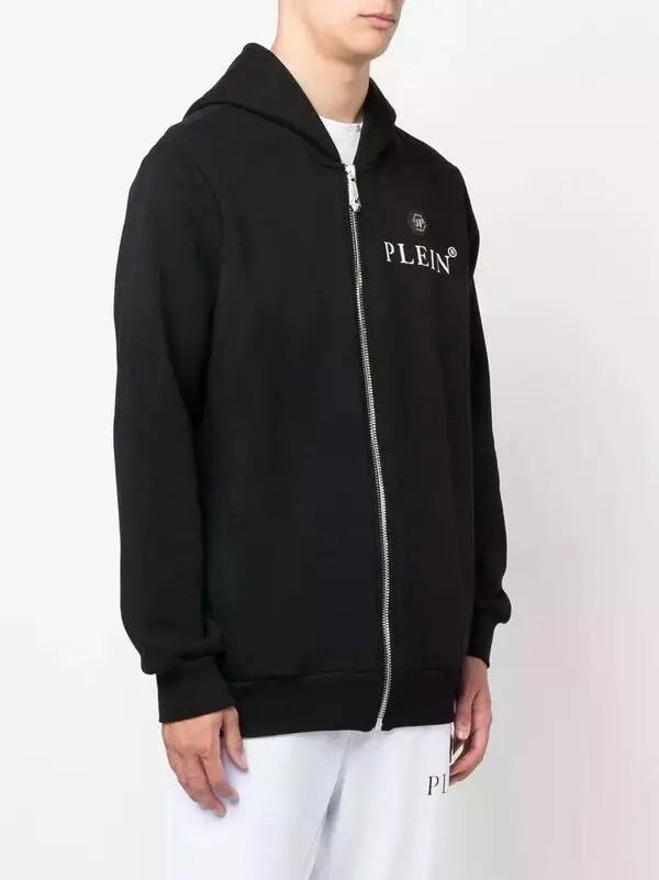 Philipp Plein Logo-print Zip-up Hoodie