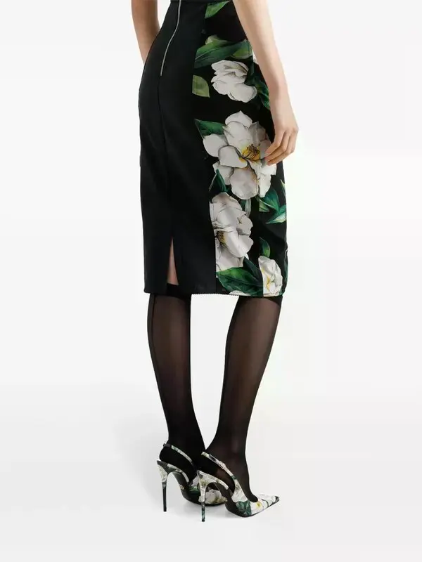 Dolce & Gabbana Floral Print Pencil Skirt