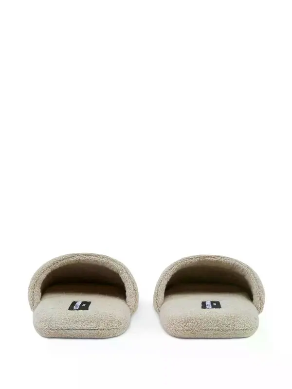 Dolce & Gabbana Cotton Terry Slippers With Leopard Print - Neutrals