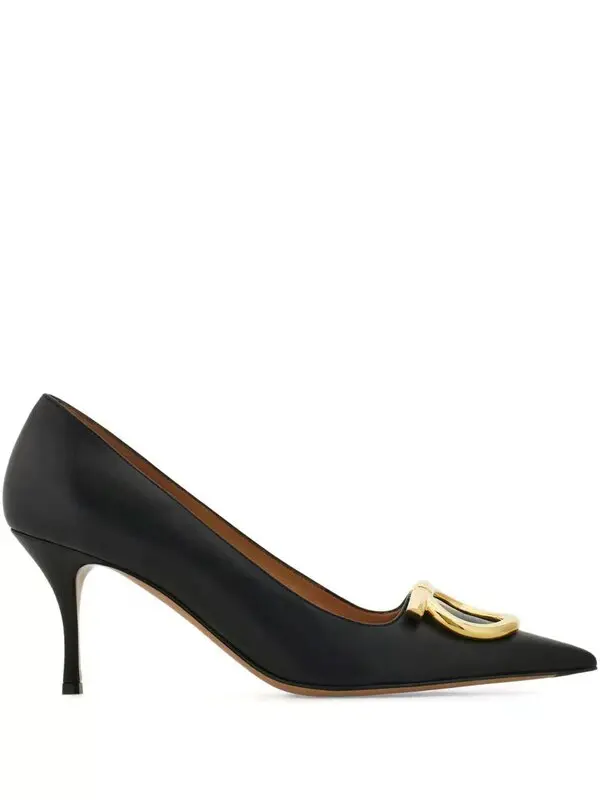 FERRAGAMO Maxi Gancini Pointed Pumps