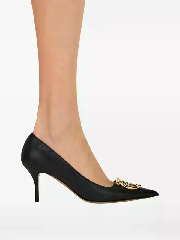 FERRAGAMO Maxi Gancini Pointed Pumps