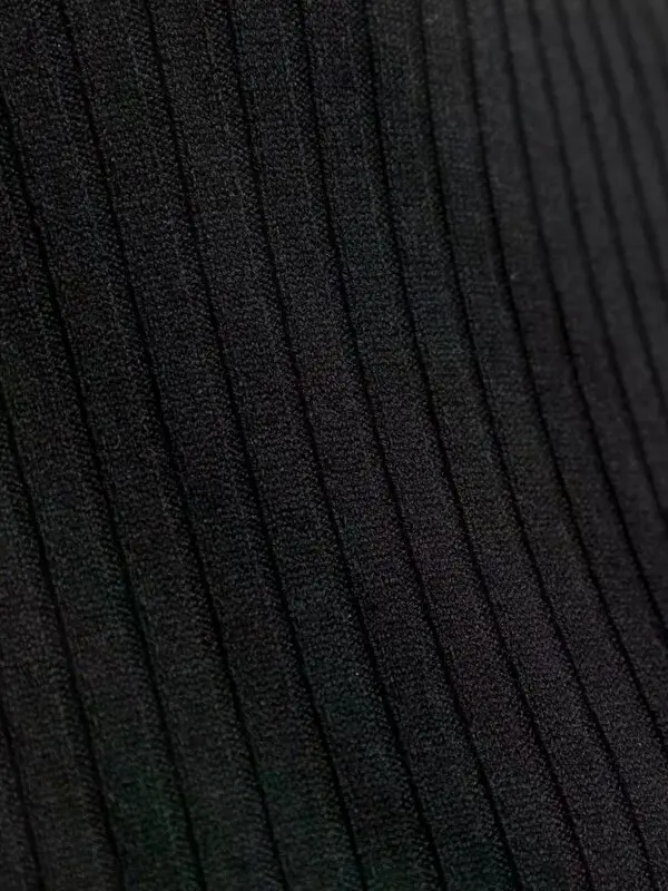 Dolce & Gabbana Ribbed Wool-blend High Neck Top