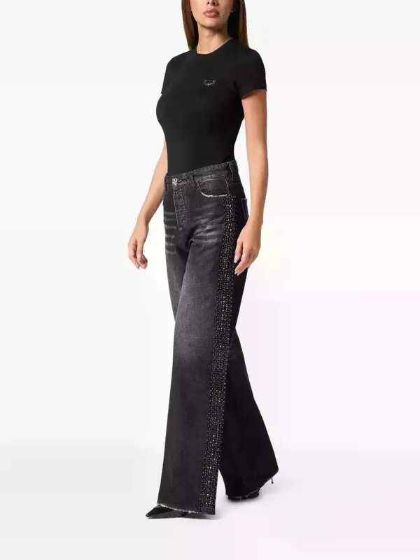 Philipp Plein Embellished Skater Jeans