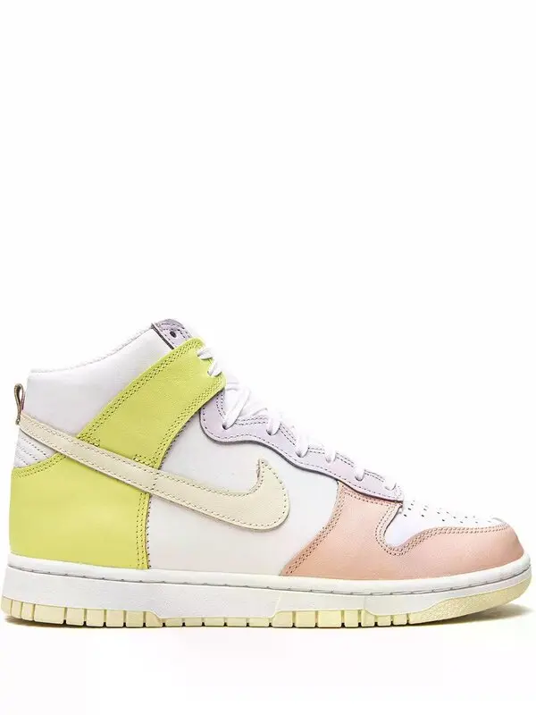 Nike Dunk High "lemon Twist" Sneakers - White