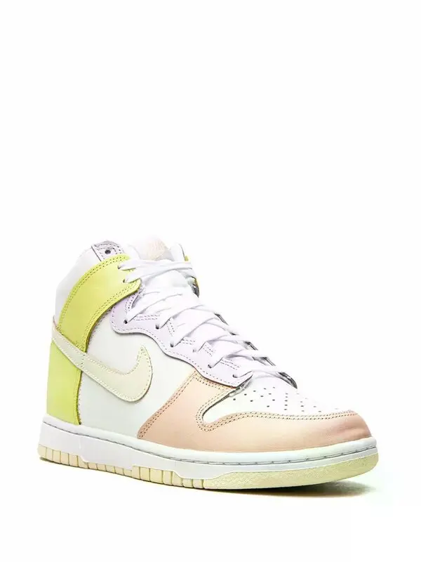 Nike Dunk High "lemon Twist" Sneakers - White