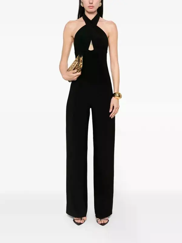 Norma Kamali Halterneck Jumpsuit With Cut-out Detail
