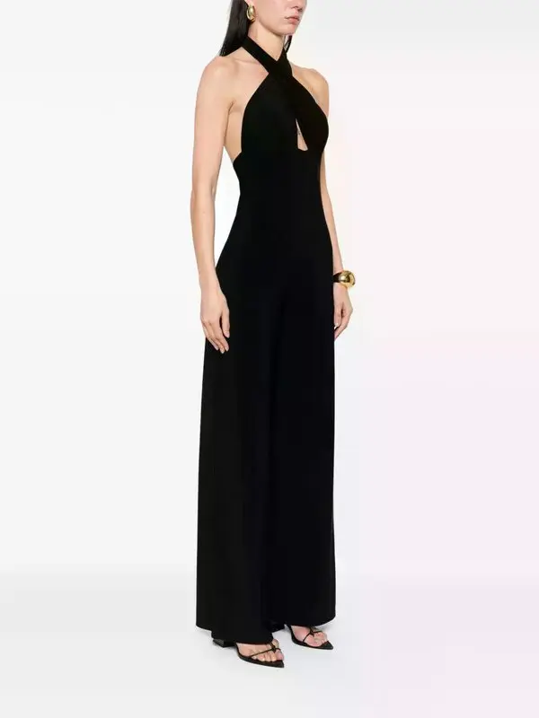 Norma Kamali Halterneck Jumpsuit With Cut-out Detail