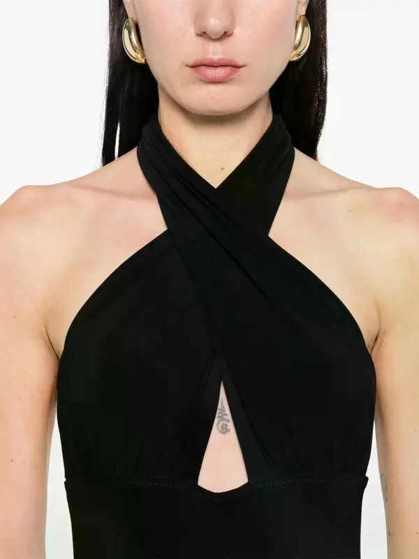 Norma Kamali Halterneck Jumpsuit With Cut-out Detail