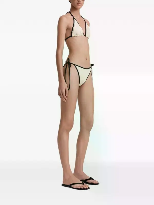 TOTEME Stripe Tie Bikini Top